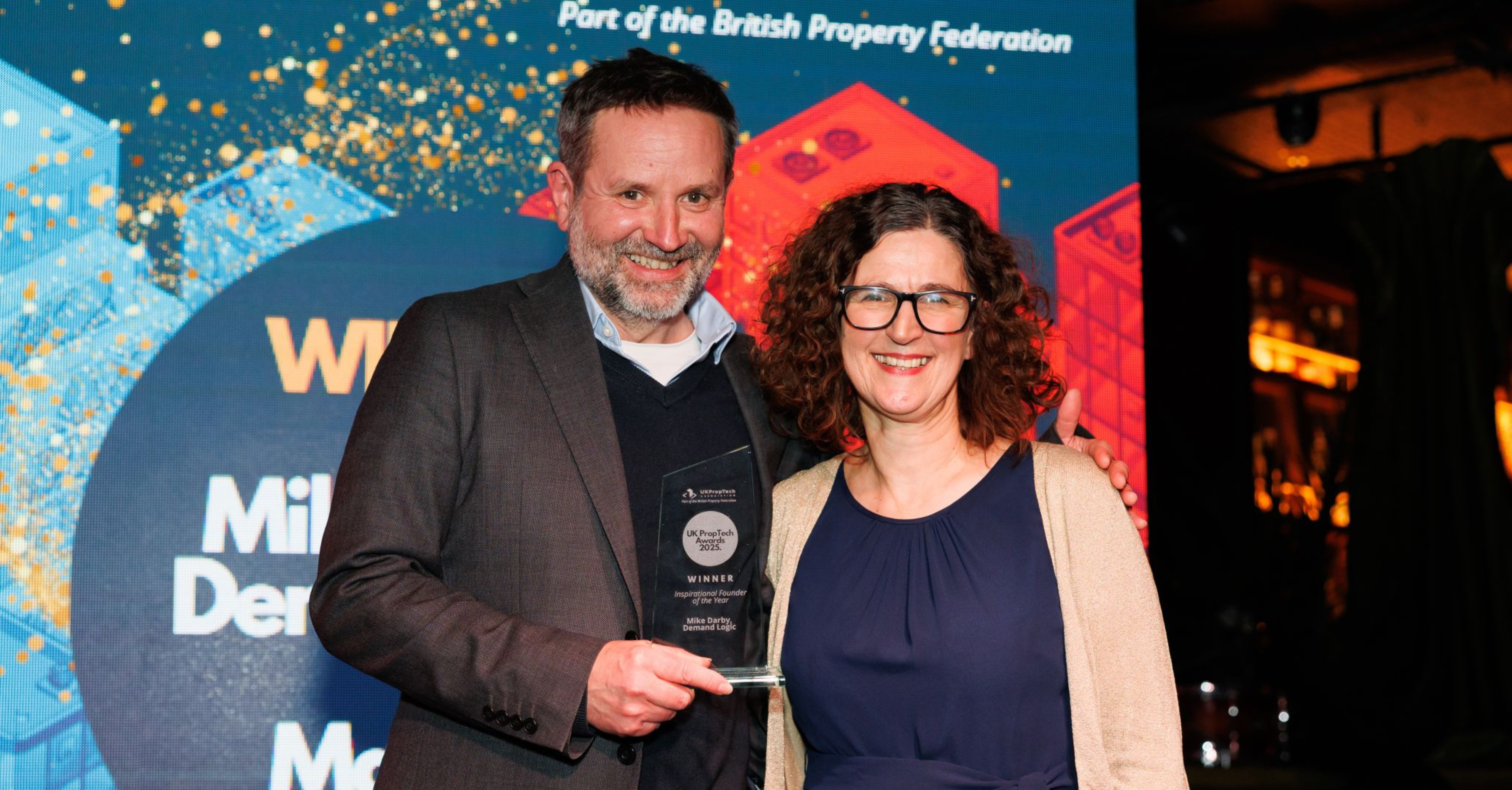 Demand Logic CEO, Mike Darby, named Inspirational Founder of the Year at UK PropTech Awards 2025